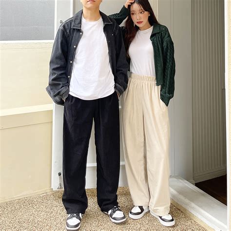 토마토팩토리 3만장돌파🔥가을 밑단 스트링기장선택 너랑나랑 투웨이 골덴 코듀로이 와이드 조거팬츠 4colors