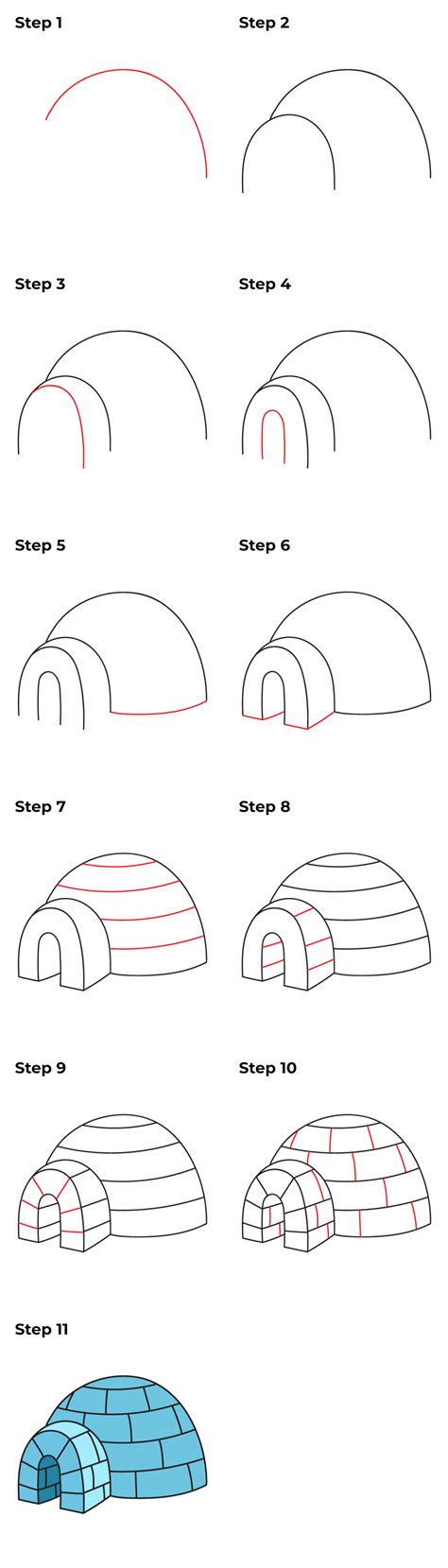 How To Draw Igloo
