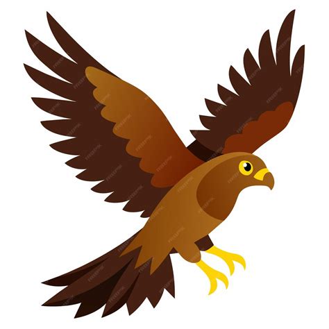 Premium Vector Flying Eagle Vector Illustration