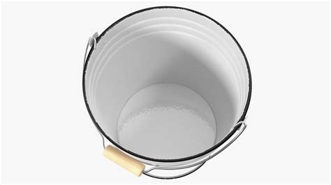 나무 손잡이와 골동품 에나멜 양동이 3d 모델 29 3ds Blend C4d Fbx Max Ma Lxo Obj Free3d