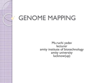 Ppt Genome Mapping Powerpoint Presentation Free Download Id 5876156