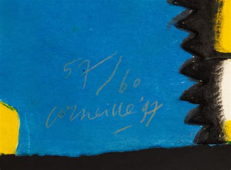 Beverloo Corneille Aquagravure 1997 Signed 57 60 Bukowskis