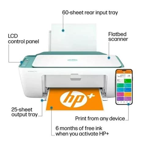 Hp Deskjet 2842e Wireless All In One Color Inkjet Printer Ink Included