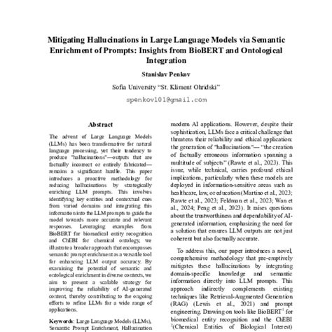 Mitigating Hallucinations In Large Language Models Via Semantic Enrichment Of Prompts Insights