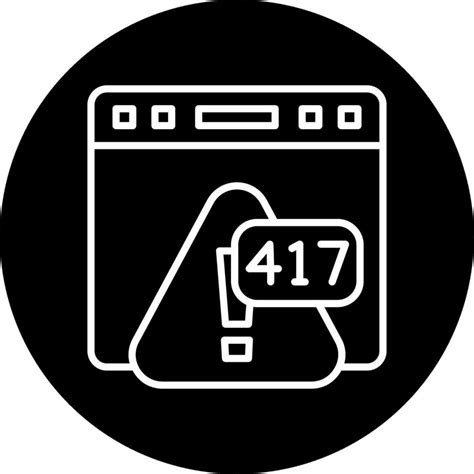 Error 417 Expectation Failed Error Line Circle Inverted 67348592 Vector Art At Vecteezy