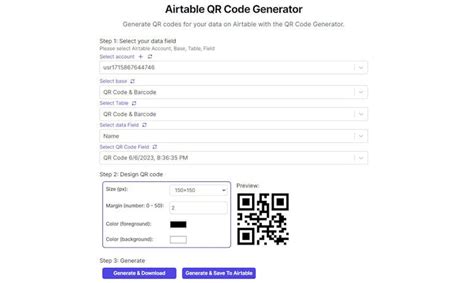 Airtable Qr Code Generator Bulk Generate Qr Codes For Your Data On Airtable