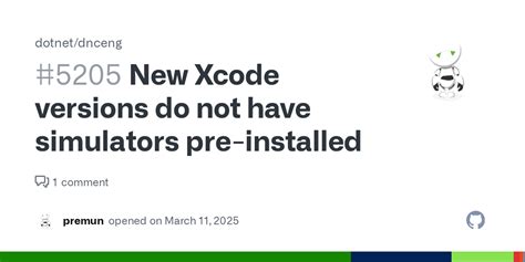New Xcode Versions Do Not Have Simulators Pre Installed · Issue 5205