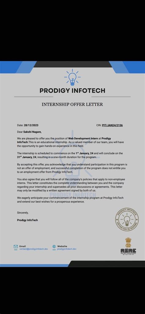 Sakshi Nagare On Linkedin Prodigyinternship Webdevelopment