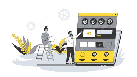 Premium Vector Web Development Concept In Flat Design With People Man