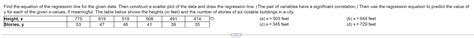 solved for each of the given x values if meaningful the