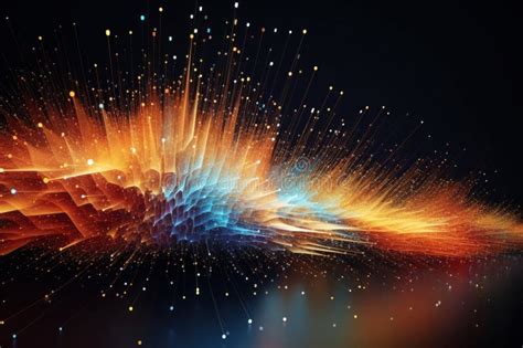 Digital Graphic Abstract Background For Technological Processes Neural Networks Digital Data