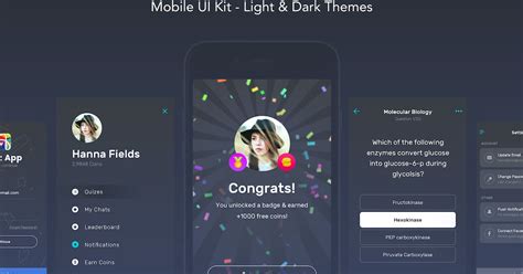 Quiz App Ux And Ui Kits Ft Ui And App Envato Elements