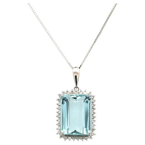 2355 Carat Emerald Cut Emerald And Diamond Necklace For Sale At 1stdibs