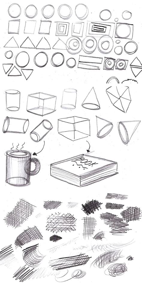 7 Beginner Drawing Exercises To Improve Your Skills Basic Shapes
