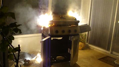 Gas Grill Flames
