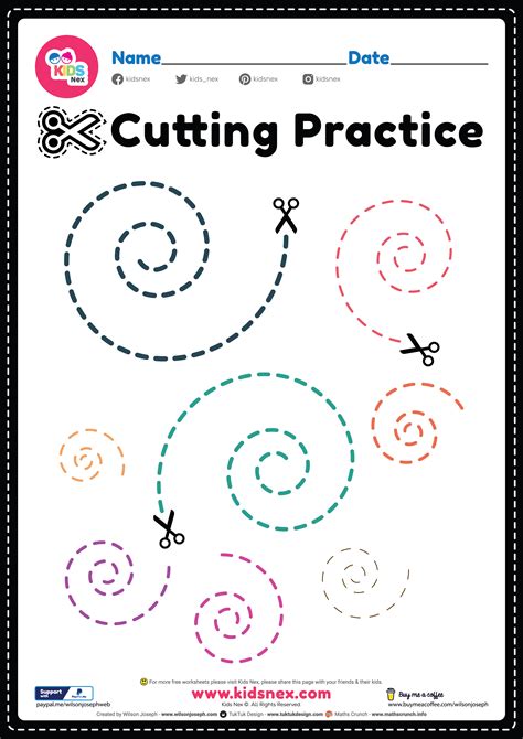 Preschool Cutting Skills Worksheets Adriansonfifth