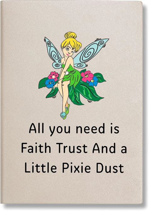 Johsbyd Tinkerbell Movie Fans Ts Leather Notebook All