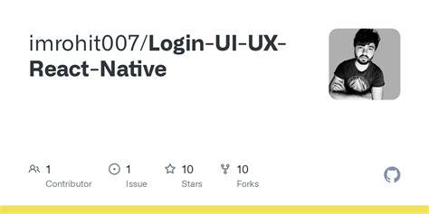GitHub Imrohit007 Login UI UX React Native