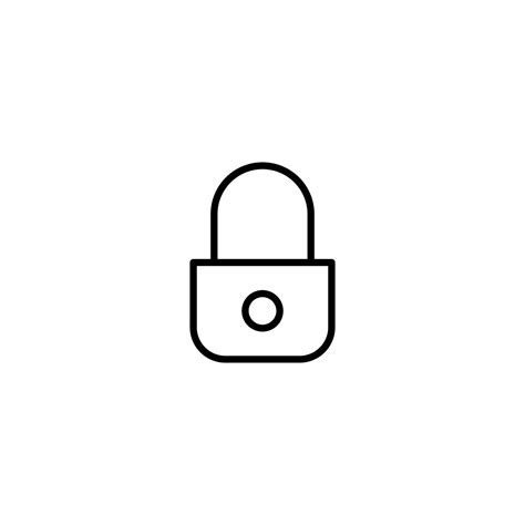 Padlock Icon With Outline Style 20591103 Vector Art At Vecteezy