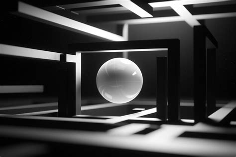 Premium Photo A Minimalist Composition Of Intersecting Geometric 00356 00