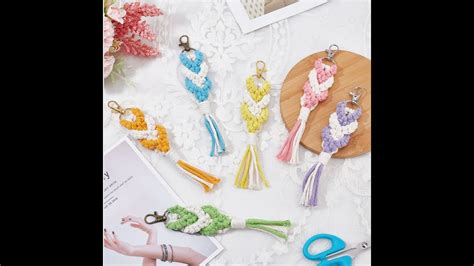 DIY Macrame Keychain YouTube