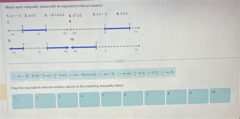 solved match each inequality below with its equivalent