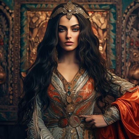 Premium Ai Image A Beautiful Woman In A Gorgeous Rococo Costume Last Century