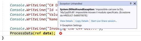 How To Fix An Unhandled Systemdllnotfoundexception In Mixed Cc Projects Giovanni Dicanio