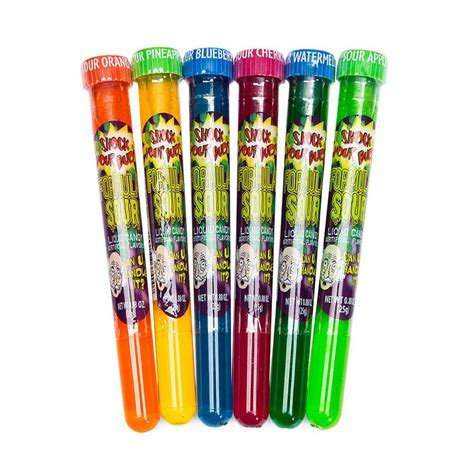 Squire Boone Formula Sour Liquid Candy Test Tubes 24 Piece Box