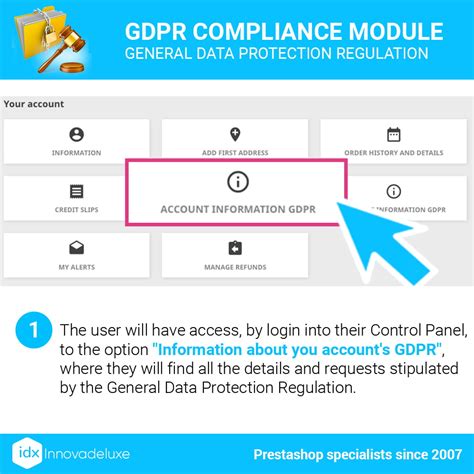Data Protection Regulation Gdpr Compliance Module Idx
