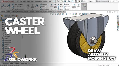 Cara Menggambar Roda Trolley Di Solidworks Draw Assembly And Motion
