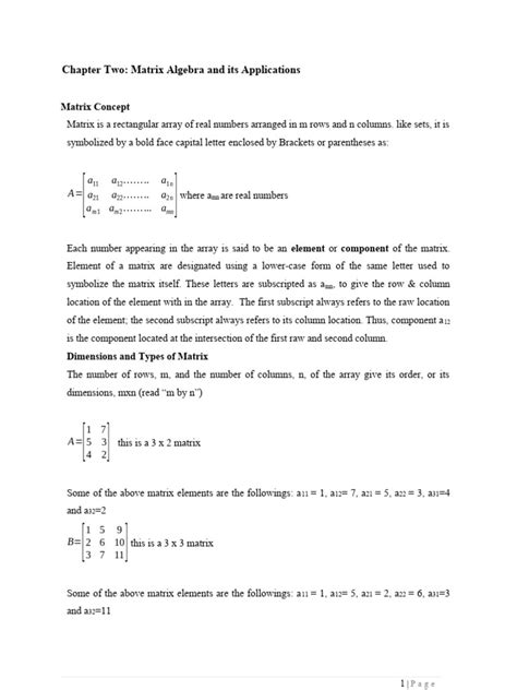 unit 2 matrix pdf matrix mathematics operator theory