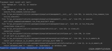 解决typeerror Argument Of Type ‘windowspath‘ Is Not Iterableargument Of