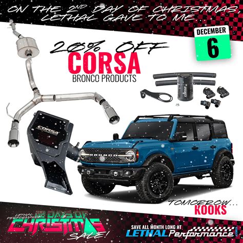 New Corsa Performance Cold Air Intakes For Your 27l Bronco Bronco6g 2021 Ford Bronco