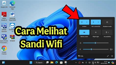 Cara Melihat Sandi Wifi Di Laptop Windows 11 Youtube