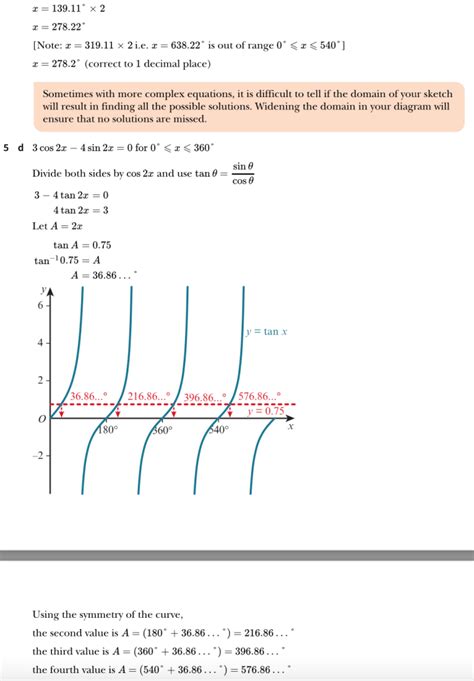 9709 P1 Trigonometry Exercise 6 Worked Solutions Maths With David
