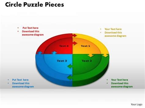 PowerPoint Design Circle Puzzle Company Ppt Designs