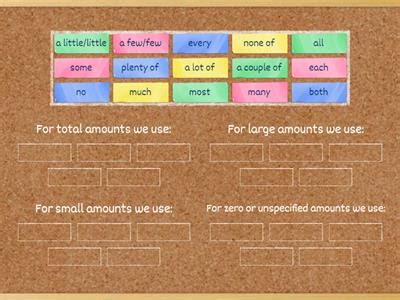 Quantifiers Teaching Resources