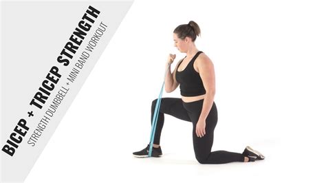 Bicep Tricep Strength Dumbbell Mini Band Workout Youtube