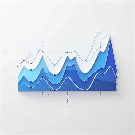 Polygonal Statistics Chart Premium Ai Generated Image