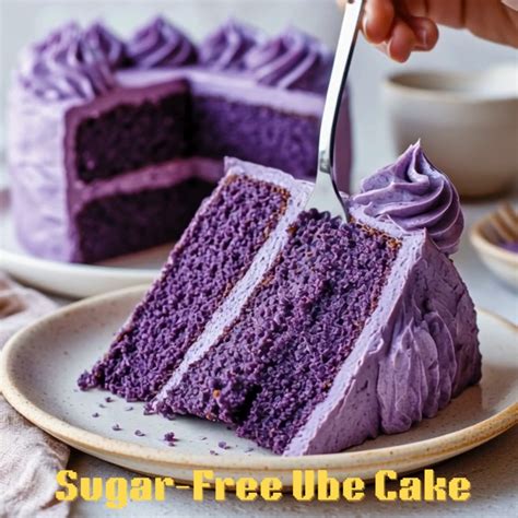 Sugar Free Ube Cake 💜 Soft Fluffy And Beautifully Purple — This