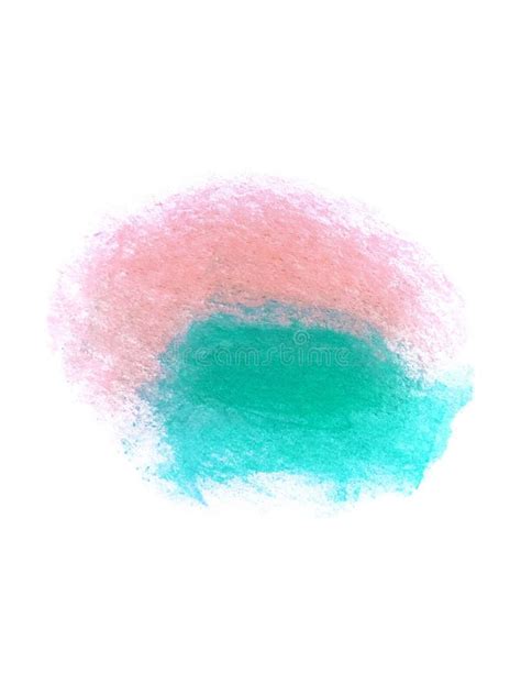 Colorful Abstract Pastel Blot Isolated On White Background Stock Illustration Illustration Of