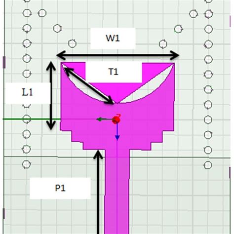 Layout Of The Proposed Antenna Download Scientific Diagram