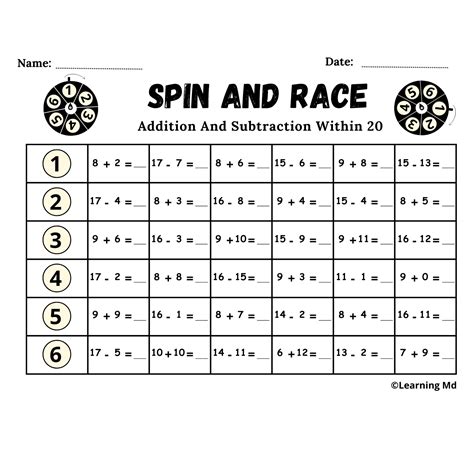 Addition And Subtraction Within 20 Teaching Resources