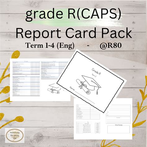 Grr Report Cards Term 1 4 English Kleuterkreatief