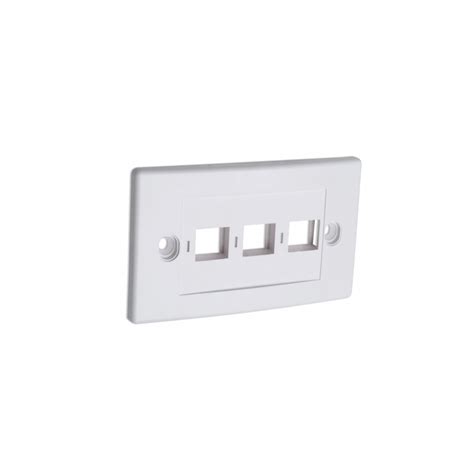 Faceplate Rj45 3 Ptos Computer Planet Ca