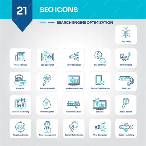 Premium Vector Seo Icons Collection Set Of Search Engine Optimization Keyword Ranking Traffic