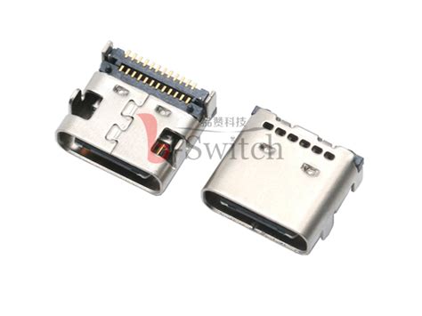 防水type C连接器 Type C母座 侧插type C厂家 品赞电子