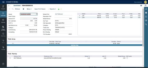 Estimates Window Layout For Itinerary Details Insufficient Veson