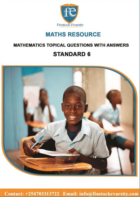 Standard Six Mathematics Revision Questions With Answers Finstock Evarsity Resources